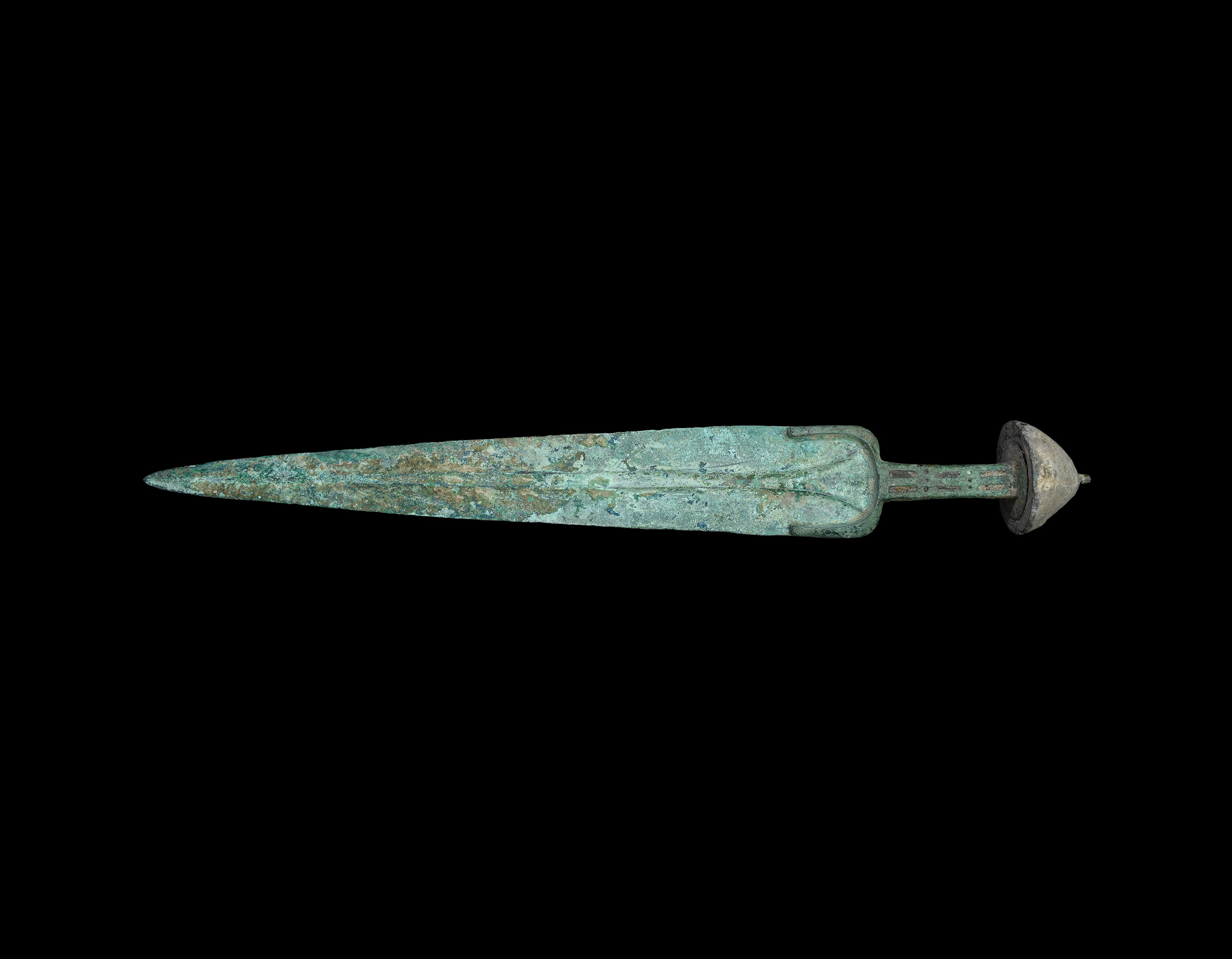 Western Asiatic Luristan Short Sword with Stone Pommel - Lot No. 0464