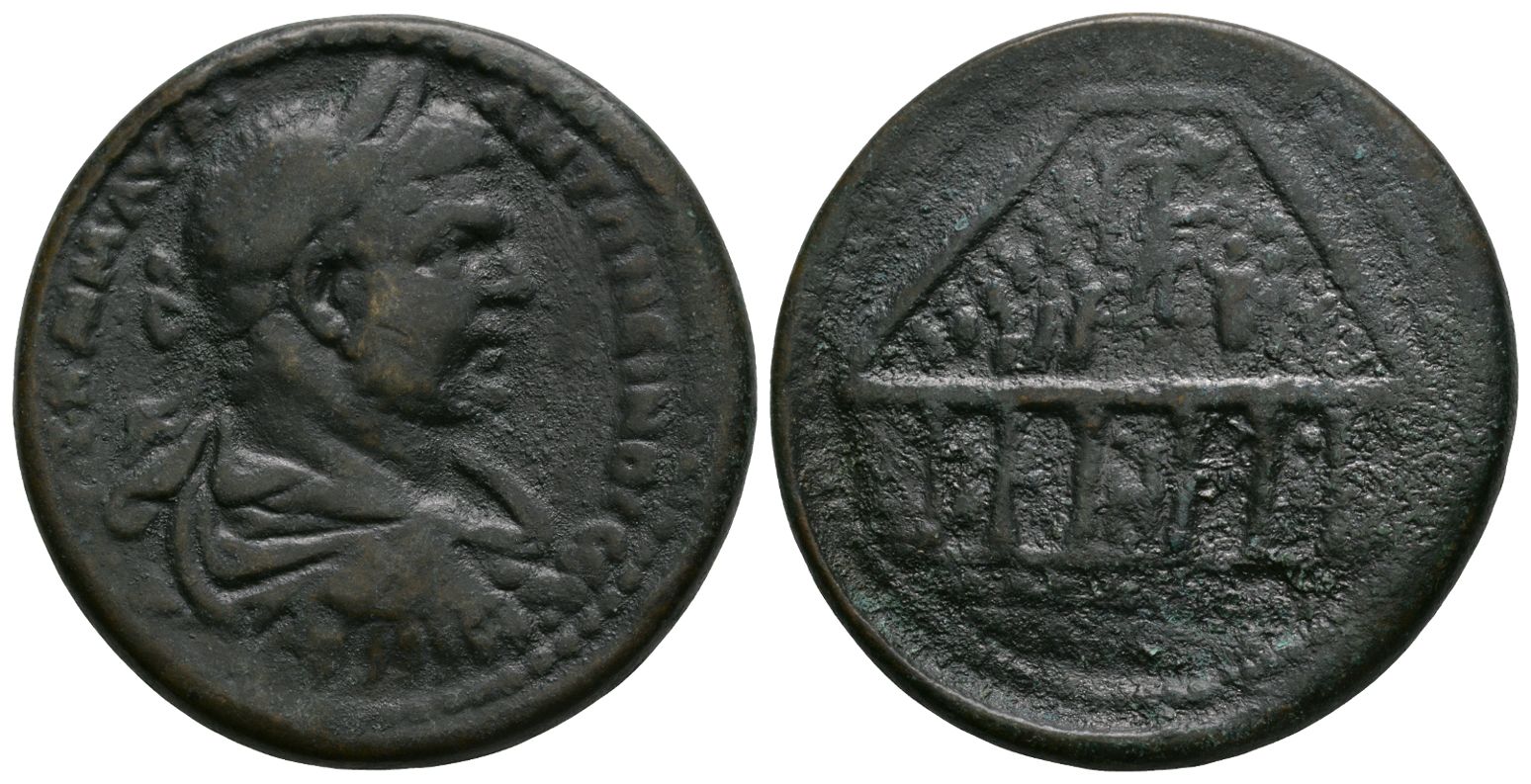 Roman Imperial Coins - Caracalla - Paduan Temple Medallion | Barnebys