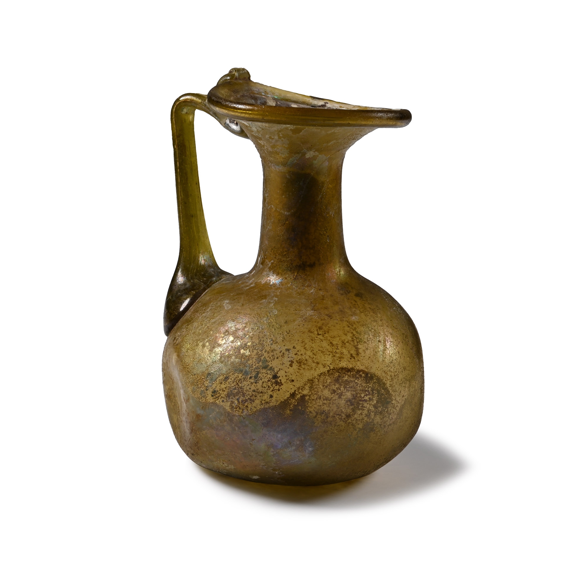 Roman Amber Glass Juglet - Lot No. 0923