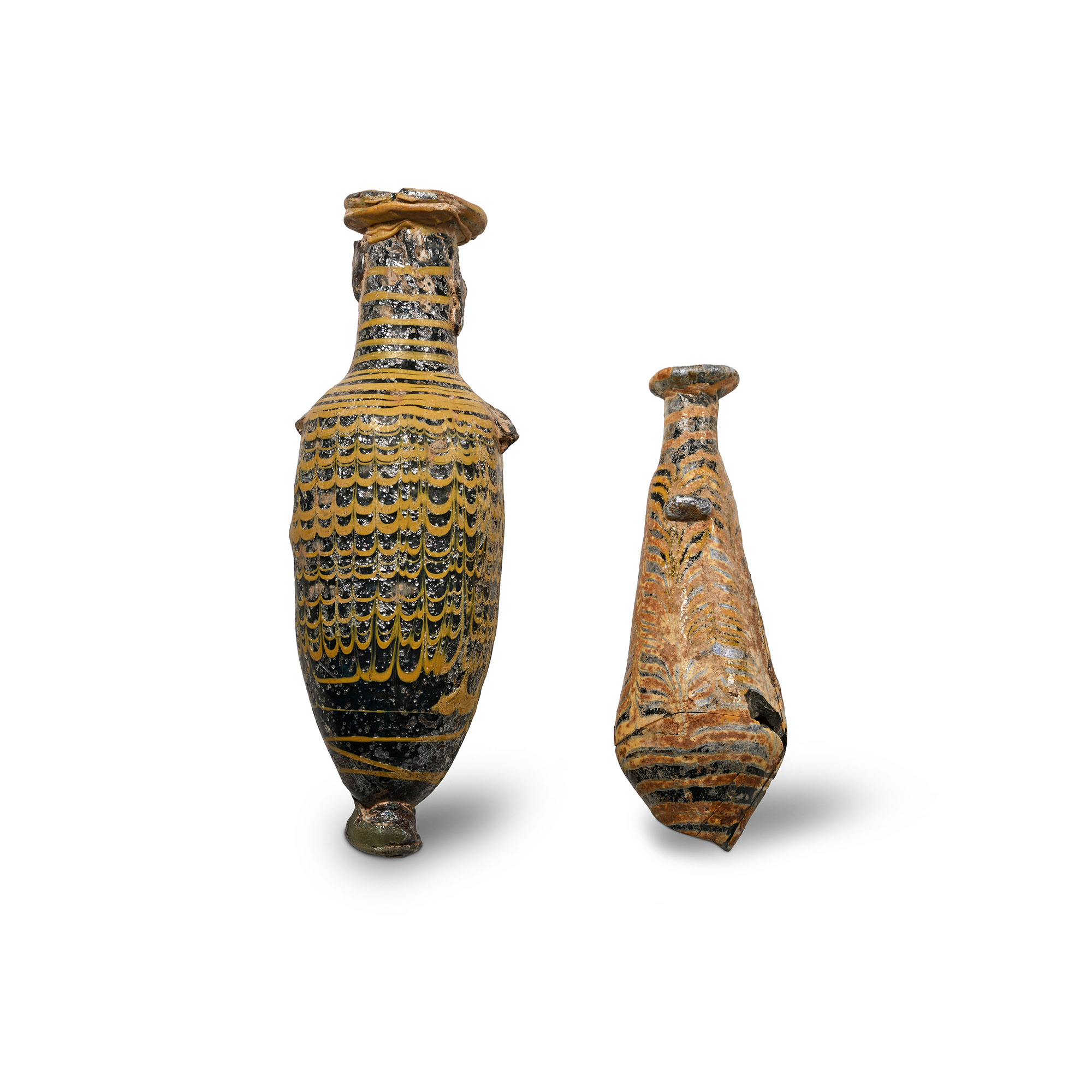 Greek Core-Formed Glass Vessel Group - Lot No. 0538