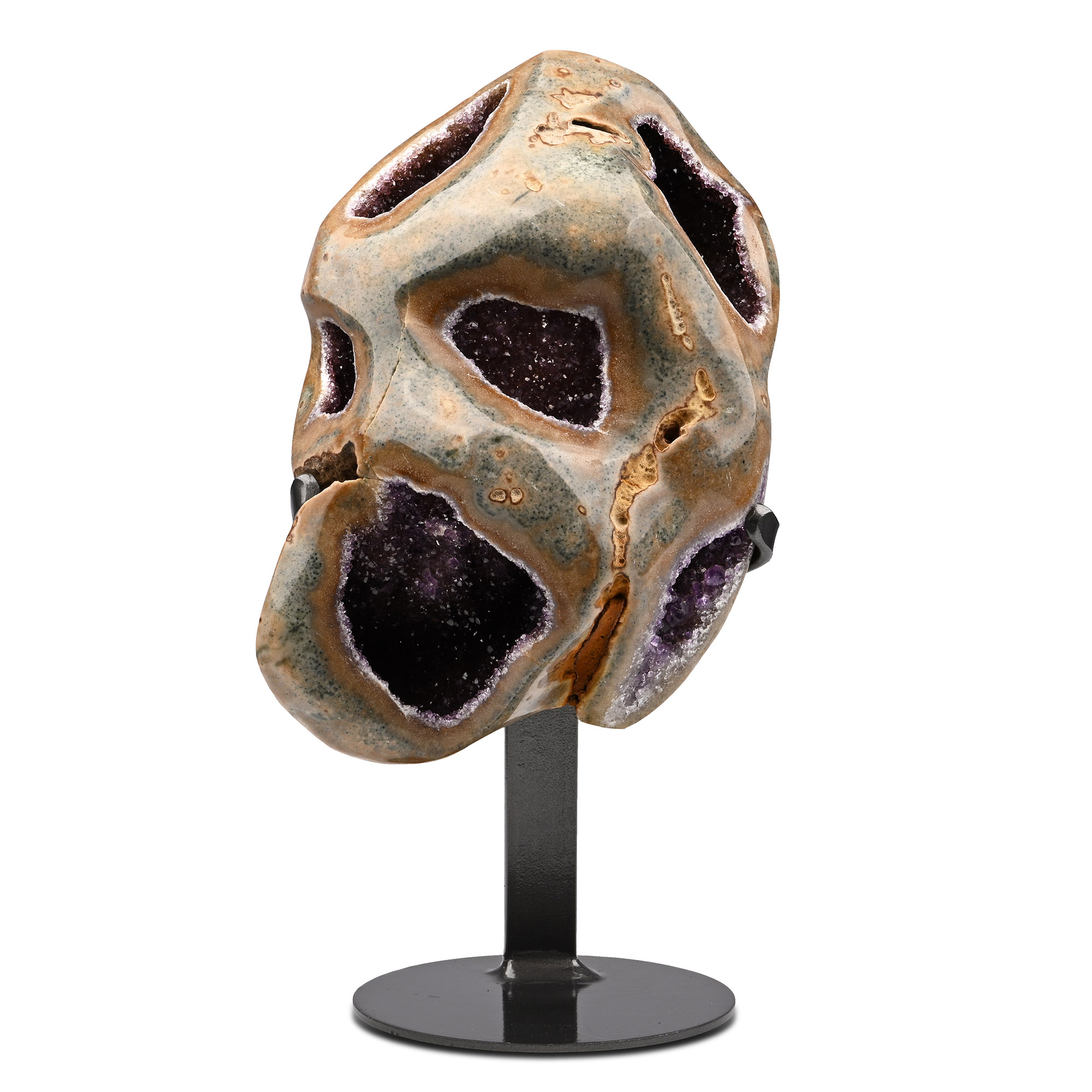 Agate and Amethyst 'Window' Display - Lot No. 0441