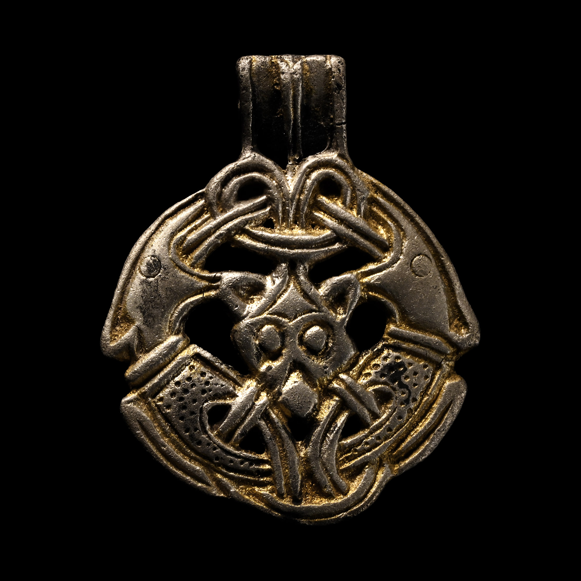 Viking Age Silver Beast Pendant - Lot No. 0325
