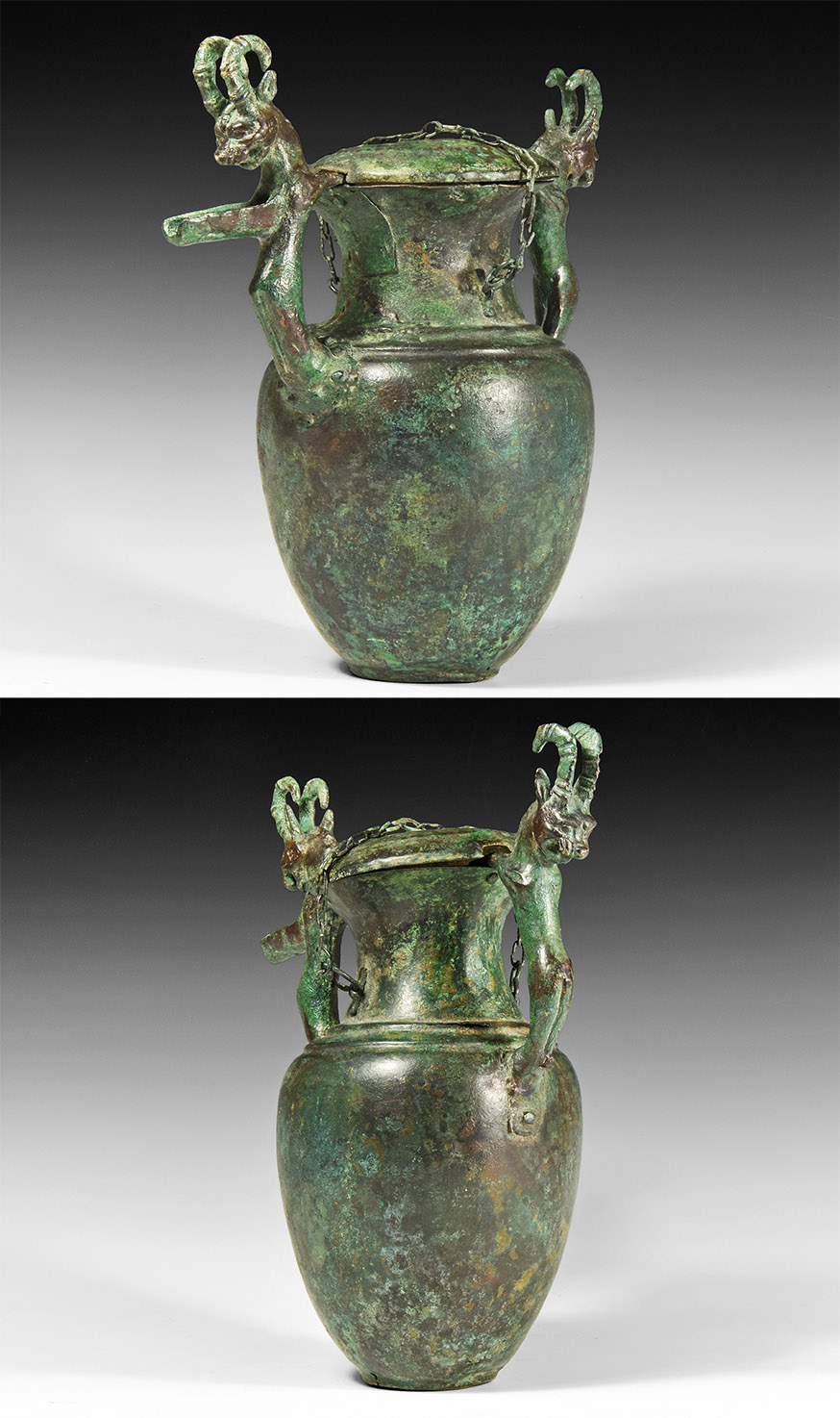 Western Asiatic Late Achaemenid Vessel With Mythical Beast Handles ...