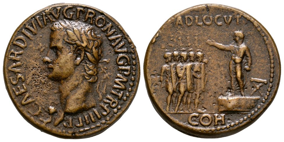 Ancient Roman Imperial Coins - Caligula - Paduan Emperor Addressing ...