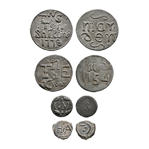 English Tokens - 18th Century - Kent - Marden and Other Lead Hop Tokens ...